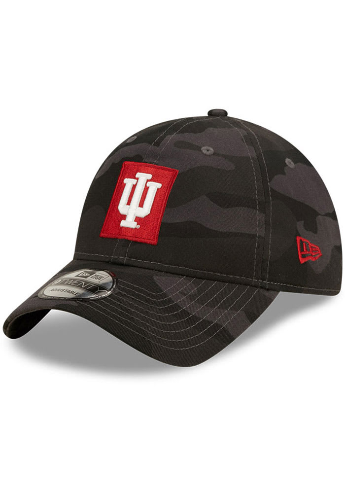 New Era Indiana Hoosiers BLACK Camo Core Classic 9TWENTY 2.0 Adjustable ...