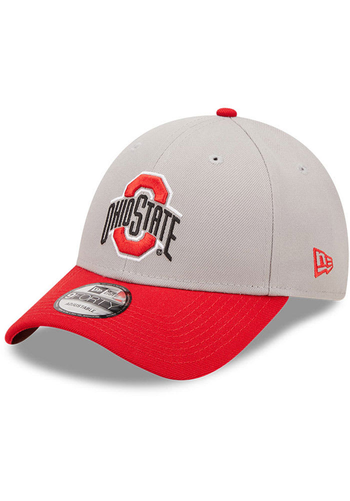 New Era GREY Ohio State Buckeyes The League Adjustable Hat - 59013557
