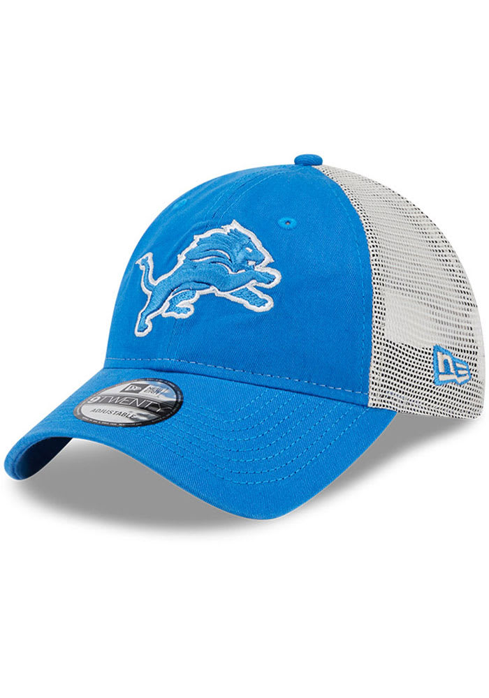 New Era Detroit Lions Loyal Truck 9TWENTY Adjustable Hat - Blue