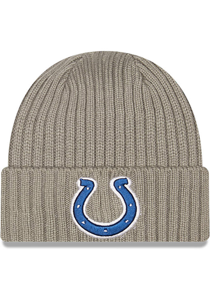 Indianapolis Colts New Era GREY Core Classic Knit Hat - 59013908
