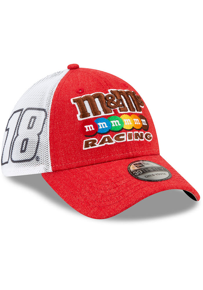 NASCAR Gear 39THIRTY Youth Kyle Busch Red New Era Youth Adjustable Hat ...