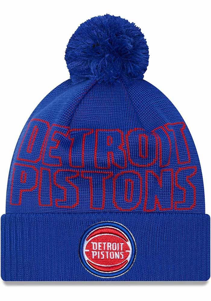 Detroit Pistons New Era BLUE 2023 NBA Draft KNIT Knit Hat - 59018381