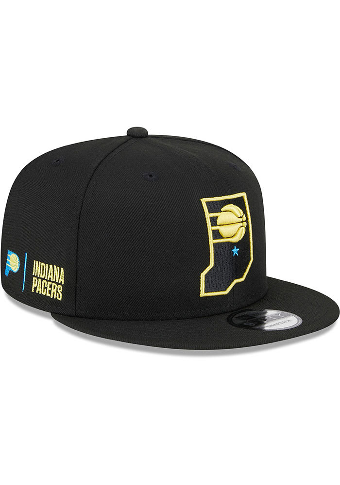 Indiana Pacers New Era 2023 City Edition 9FIFTY Snapback Hat - BLACK