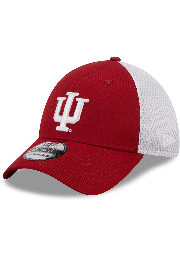 Indiana Hoosiers Mens Evergreen Team Neo 39THIRTY CARDINAL New Era Flex ...