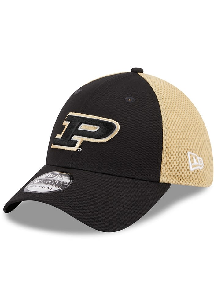 Purdue Boilermakers New Era BLACK Evergreen Team Neo 39THIRTY Flex Hat ...