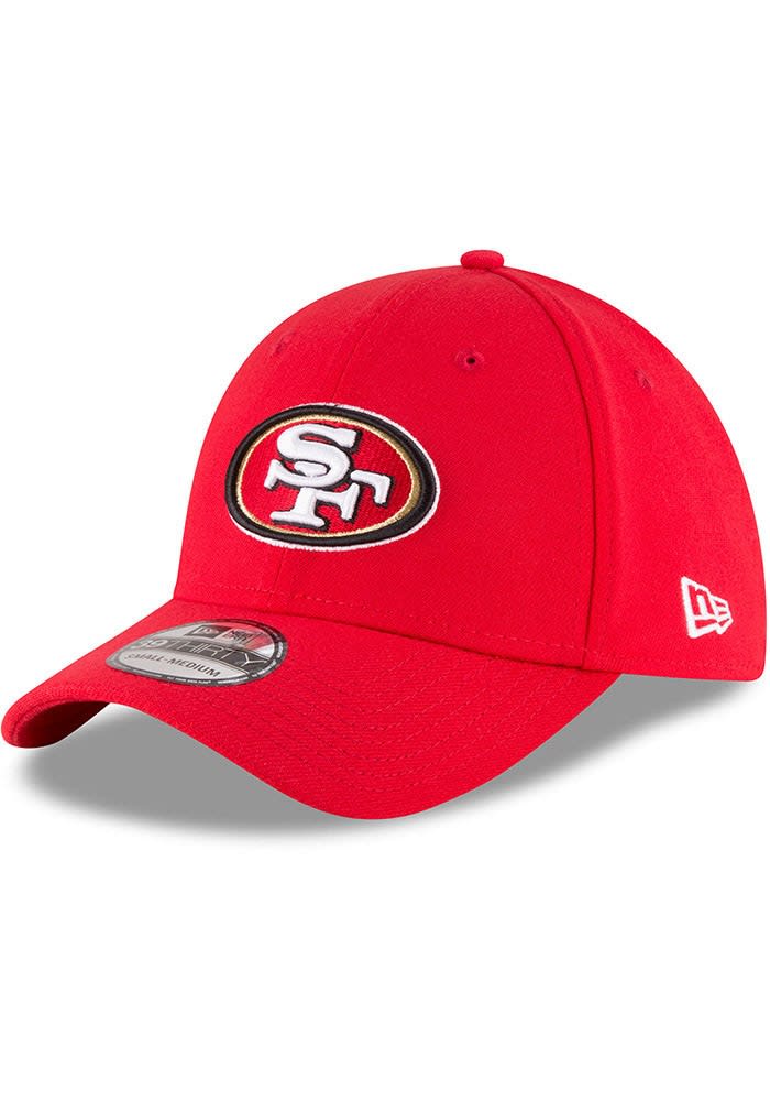 San Francisco 49ers Mens Team Classic 39THIRTY Red New Era Flex Hat ...