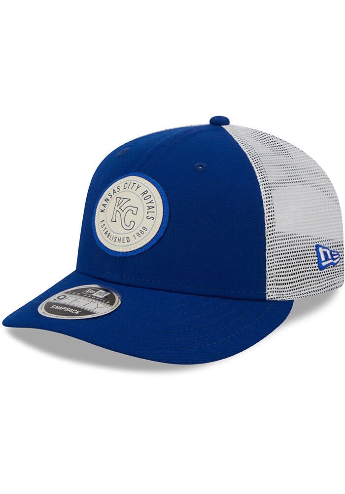 New Era Kansas City Royals ROYAL Circle Trucker LP9FIFTY Adjustable Hat ...