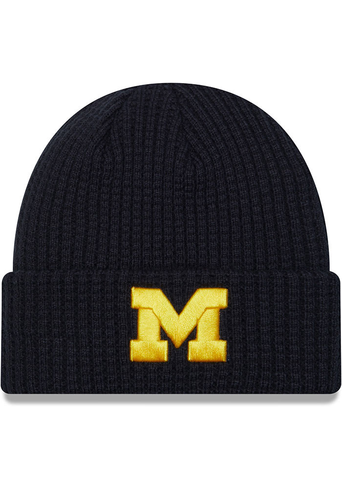 Michigan Wolverines New Era BLUE Prime Cuff Knit Hat - 59020176