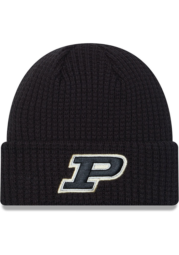 Purdue Boilermakers New Era BLACK Prime Cuff Knit Hat