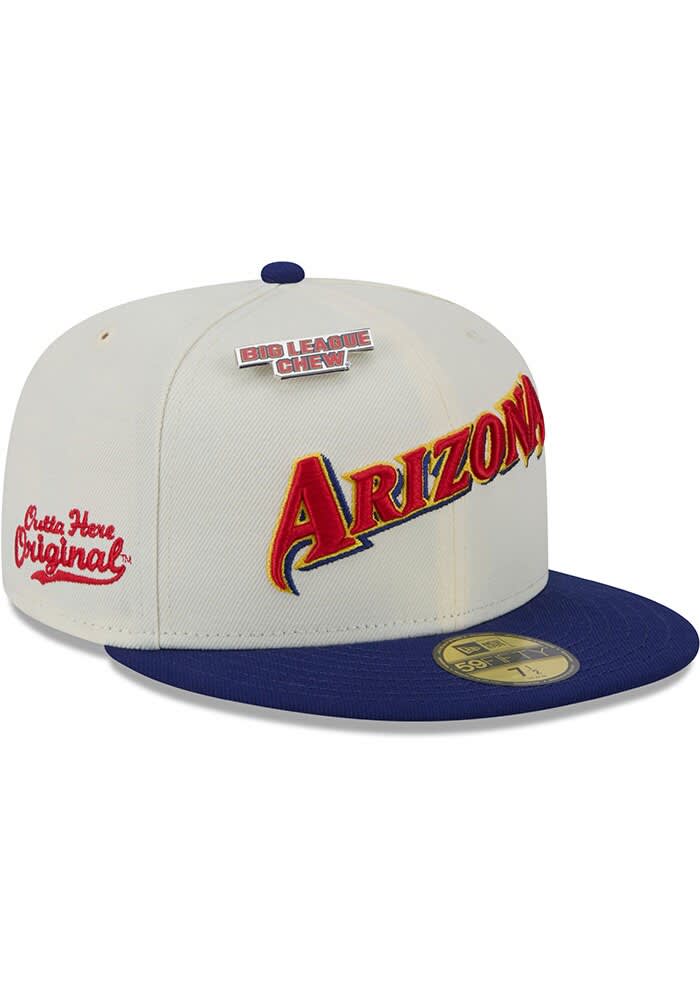 Arizona Diamondbacks Mens Big League Chew 59FIFTY CREAM New Era Fitted ...