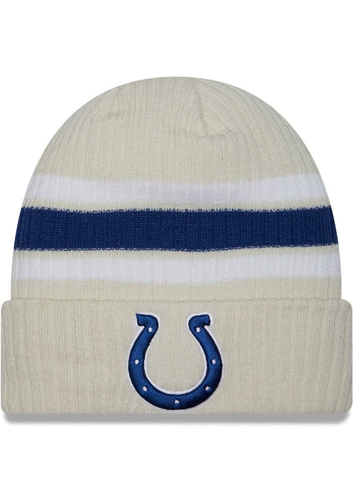 Indianapolis Colts New Era WHITE Vintage Cuff Knit Hat - 59021660