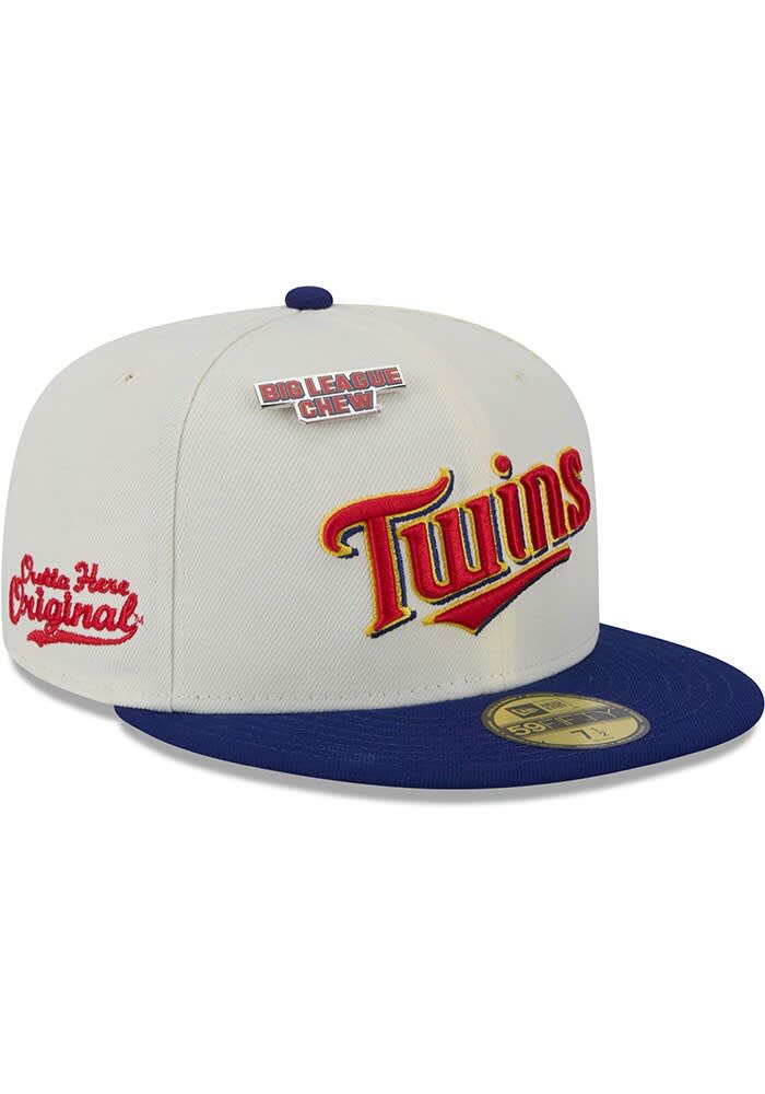 Minnesota Twins Mens Big League Chew 59FIFTY CREAM New Era Fitted Hat ...