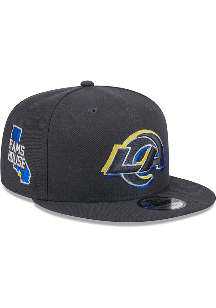 Los Angeles Rams New Era GRAPHITE 2024 NFL Draft 9FIFTY Snapback Hat ...