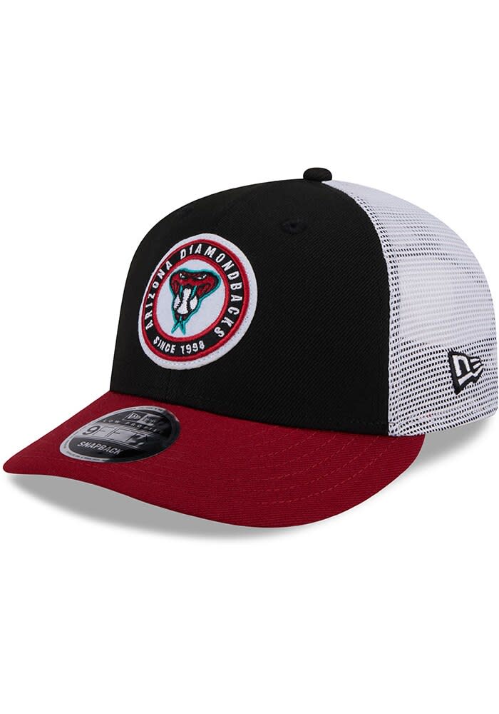 New Era Arizona Diamondbacks BLACK Throwback 3T Circular Trucker LP ...