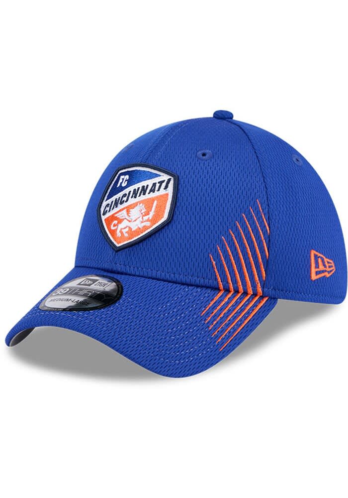 FC Cincinnati Mens Active Arrow Stitch 39THIRTY Blue New Era Flex Hat ...