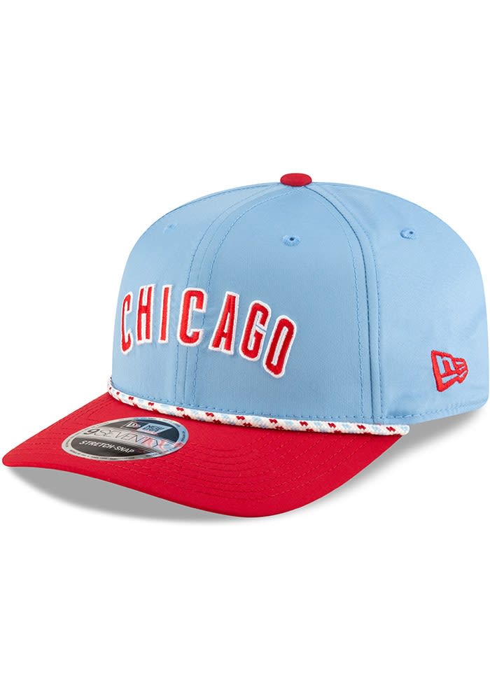 New Era Chicago Cubs LIGHT BLUE Rope 9SEVENTY Stretch Snap Adjustable ...