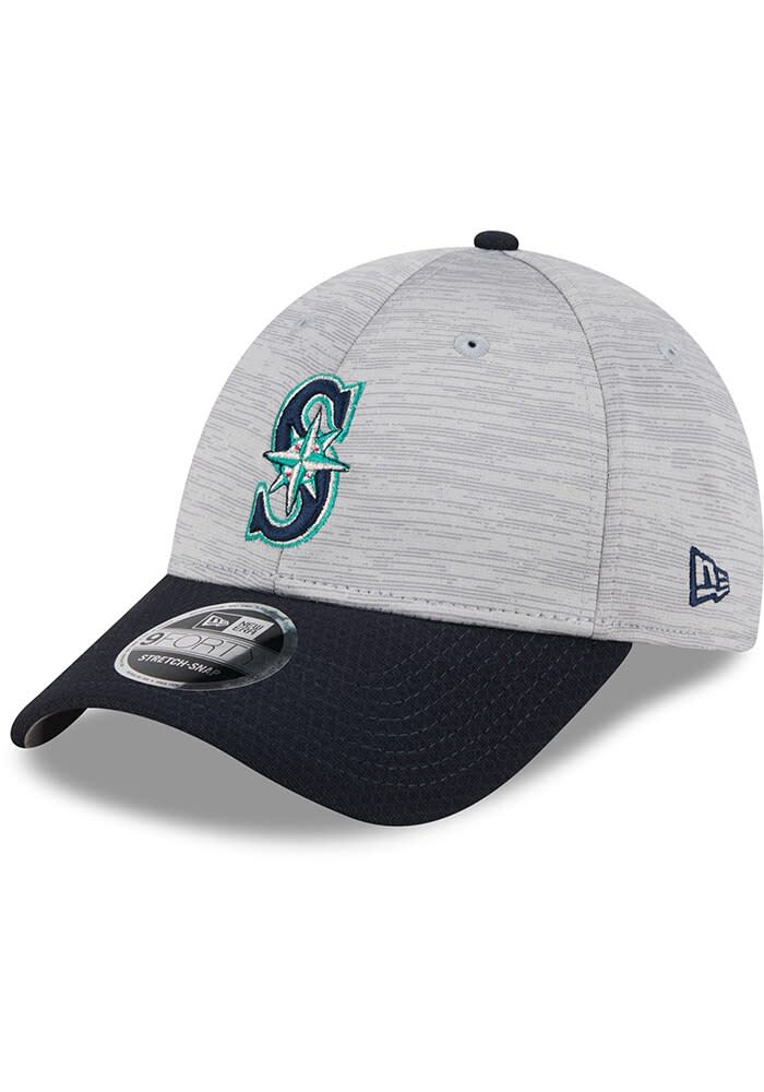 New Era Seattle Mariners GREY 2T Active Snap 9FORTY Adjustable Hat ...