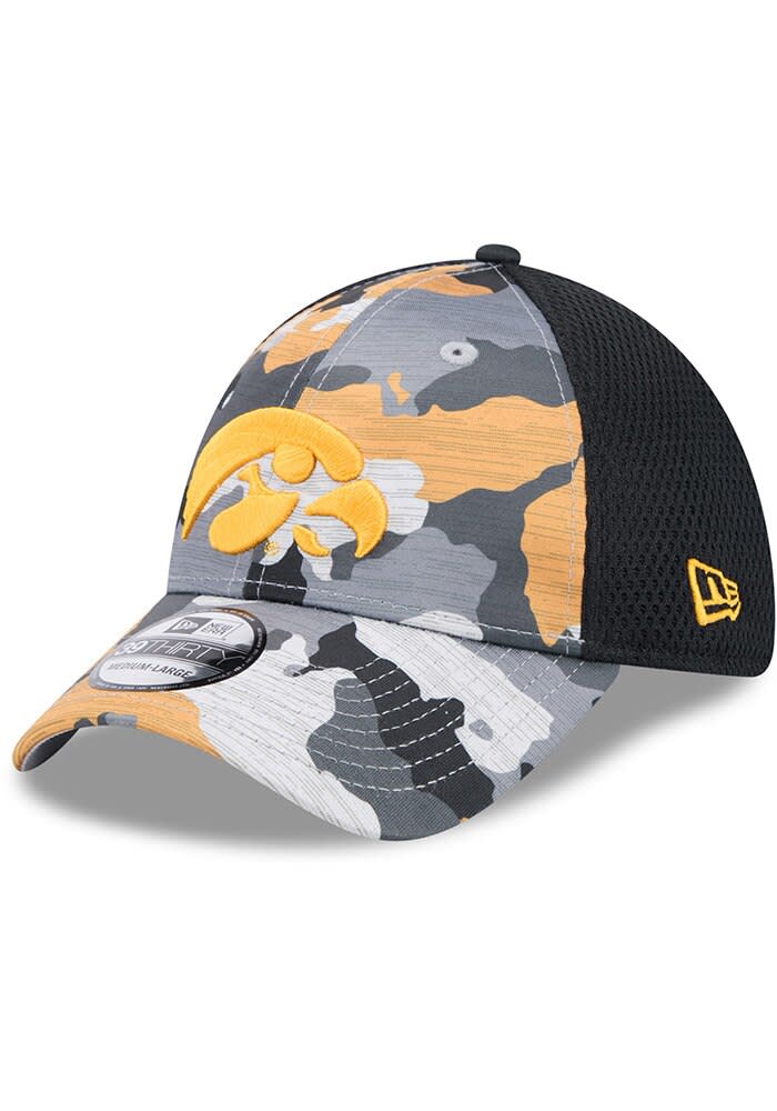 Iowa Hawkeyes Mens 2T Active Training Camo 39THIRTY BLACK New Era Flex ...