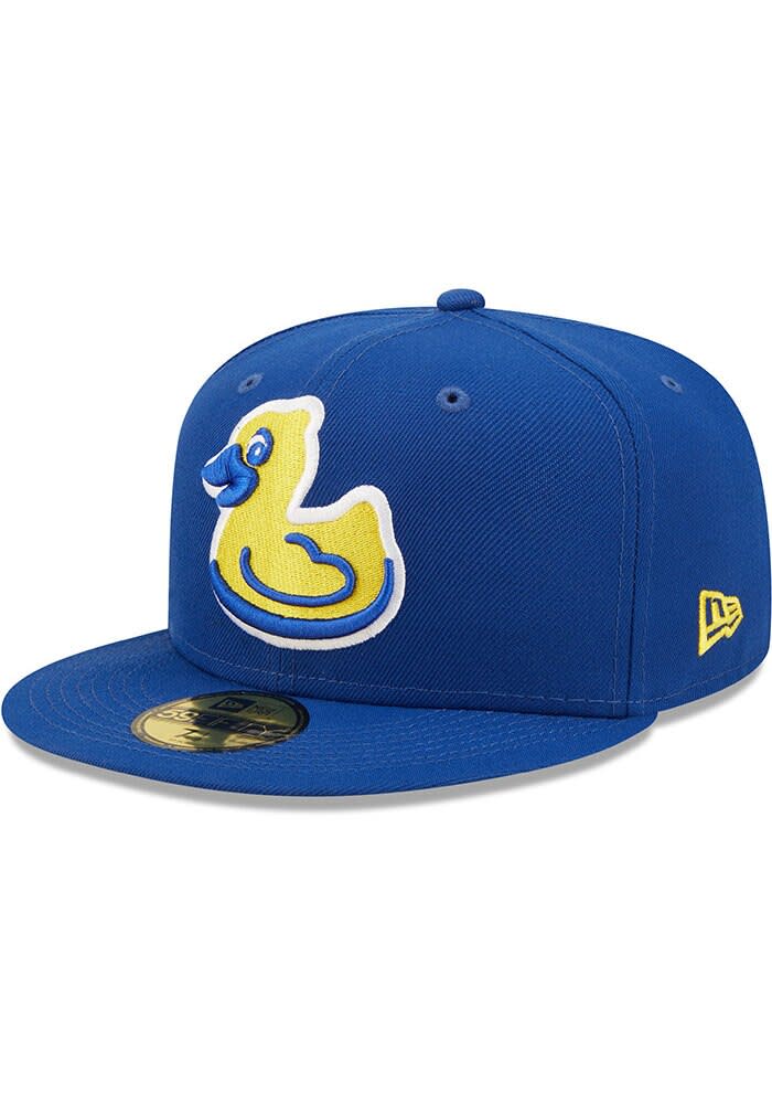Akron RubberDucks Mens 2024 Authentic Collection 59FIFTY Blue New Era ...