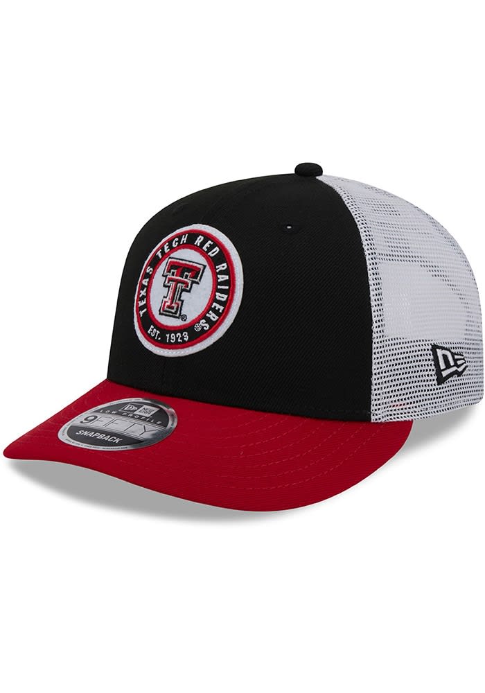 New Era Texas Tech Red Raiders Red Throwback 3T Circular Trucker LP ...