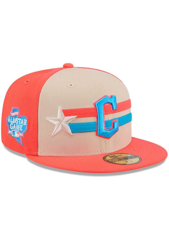 Cleveland Guardians Mens 2024 All-Star Game 59FIFTY CORAL New Era ...