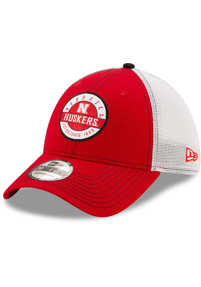 Nebraska Cornhuskers Mens 39THIRTY Red New Era Flex Hat - 59026068