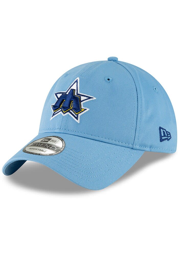 New Era Seattle Mariners LIGHT BLUE Core Classic 9TWENTY Adjustable Hat ...