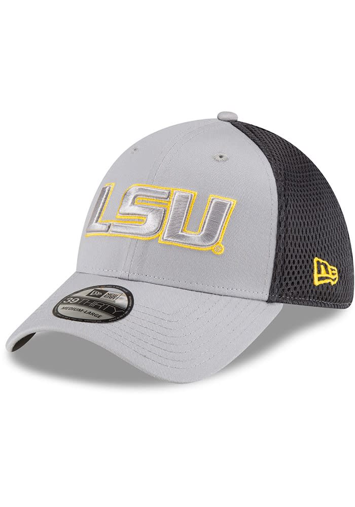LSU Tigers Mens Graphite and Grey Tonal Logo 39THIRTY GRAPHITE New Era ...