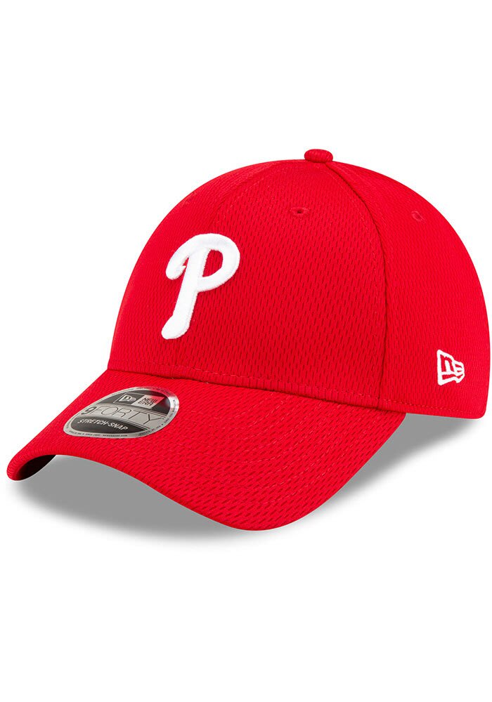 New Era Philadelphia Phillies Red Strech Snap 9FORTY Adjustable Hat ...
