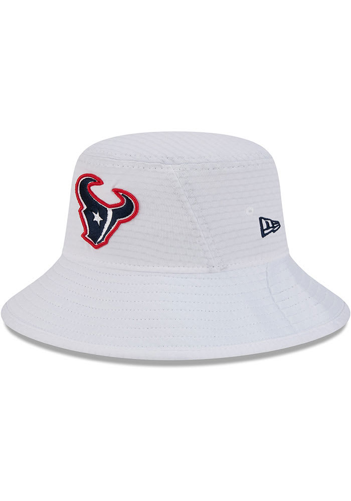 New Era Houston Texans WHITE 2024 Training Camp Bucket Hat - 59027120