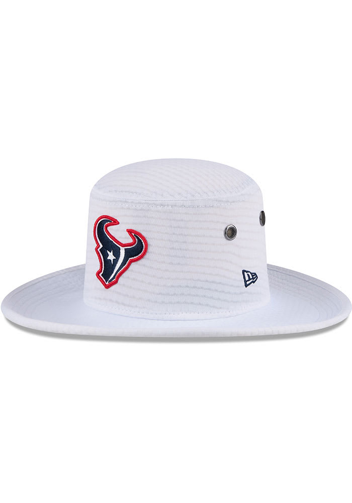 New Era Houston Texans WHITE 2024 Training Camp Panama Bucket Hat ...