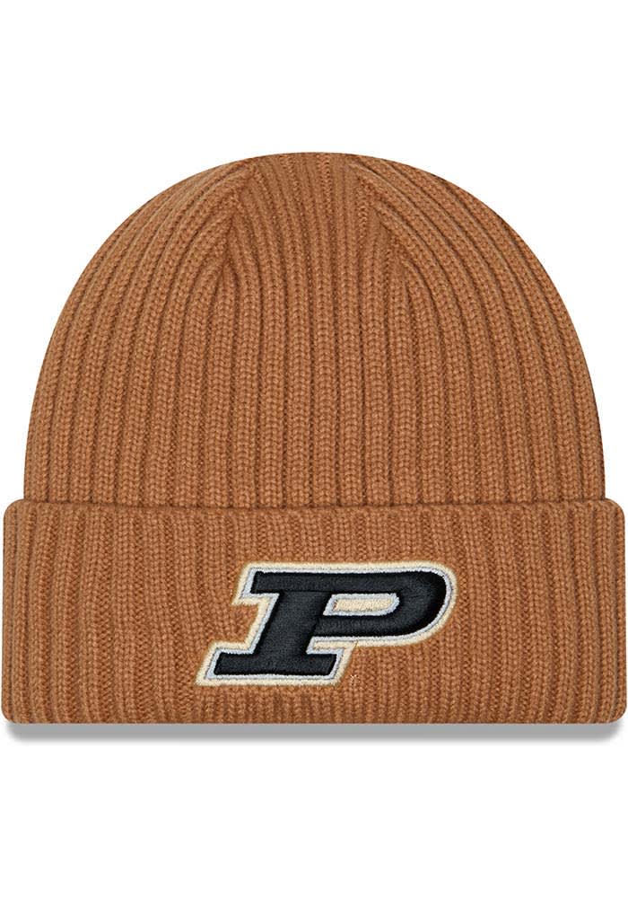 Purdue Boilermakers New Era BROWN Color Pack OTC Logo Cuff Mens Knit ...