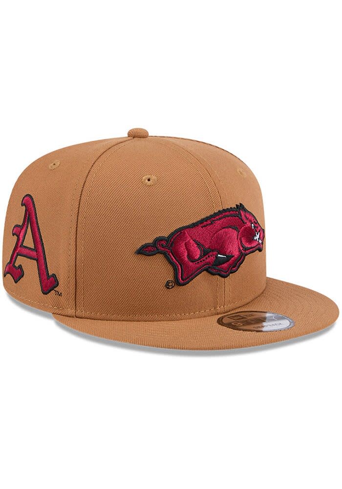 Arkansas Razorbacks New Era BROWN Color Pack OTC Logo 9FIFTY Snapback ...