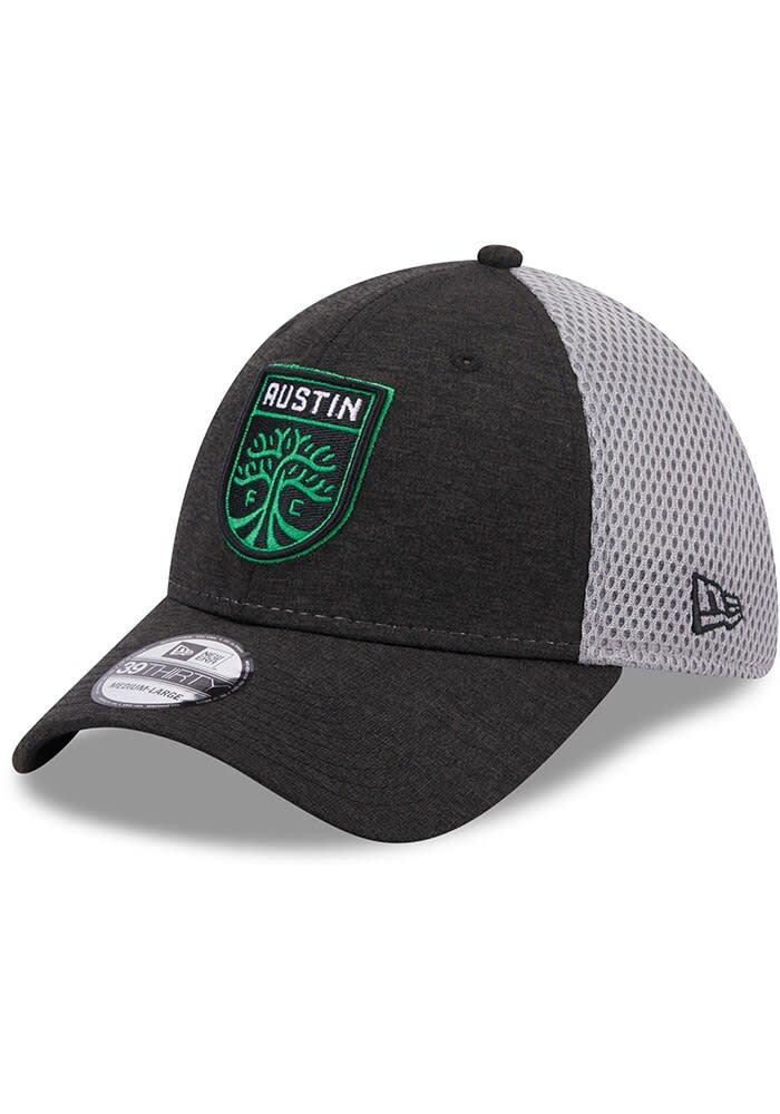 Austin FC Mens Shadow Neo 39THIRTY BLACK New Era Flex Hat - 59028132