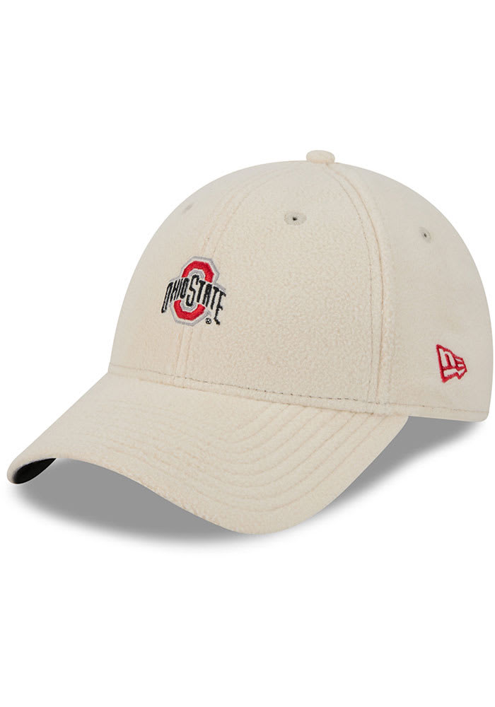 Ohio State Buckeyes New Era Womens White Cozy Sherpa 9FORTY Adjustable ...