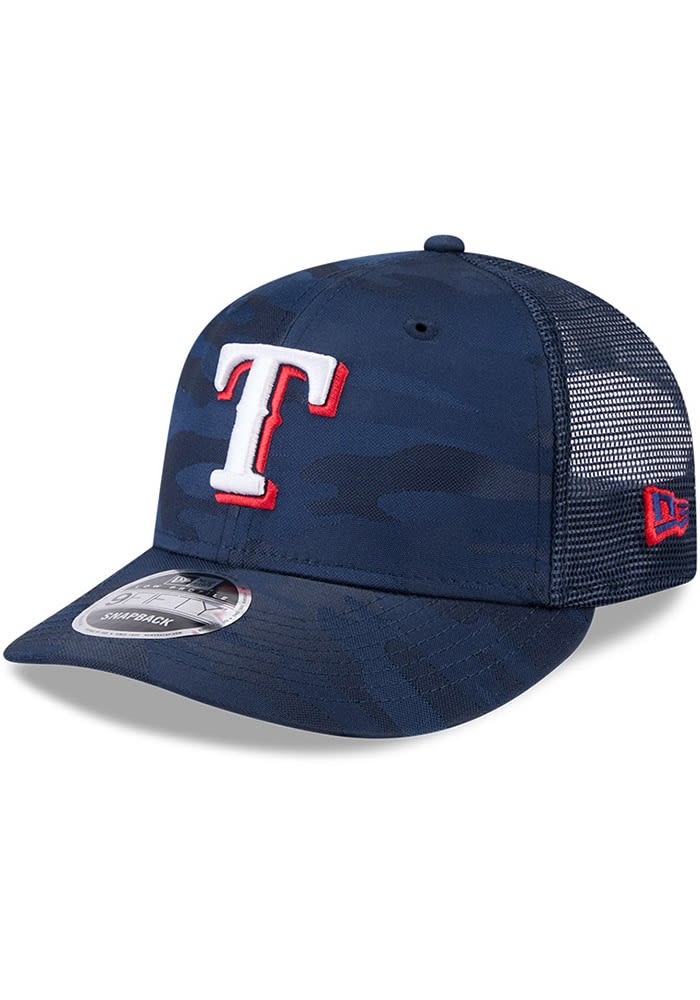 New Era Texas Rangers BLUE Camo LP 9FIFTY Adjustable Hat - 59028807