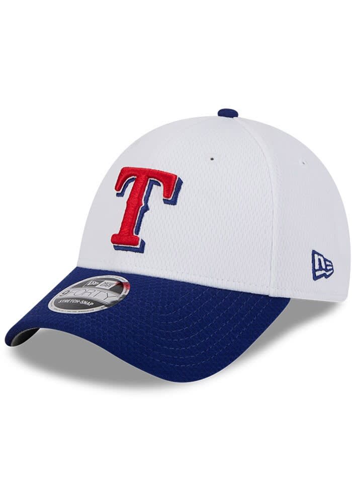 New Era Texas Rangers White 2T Dash Stretch 9FORTY Adjustable Hat ...