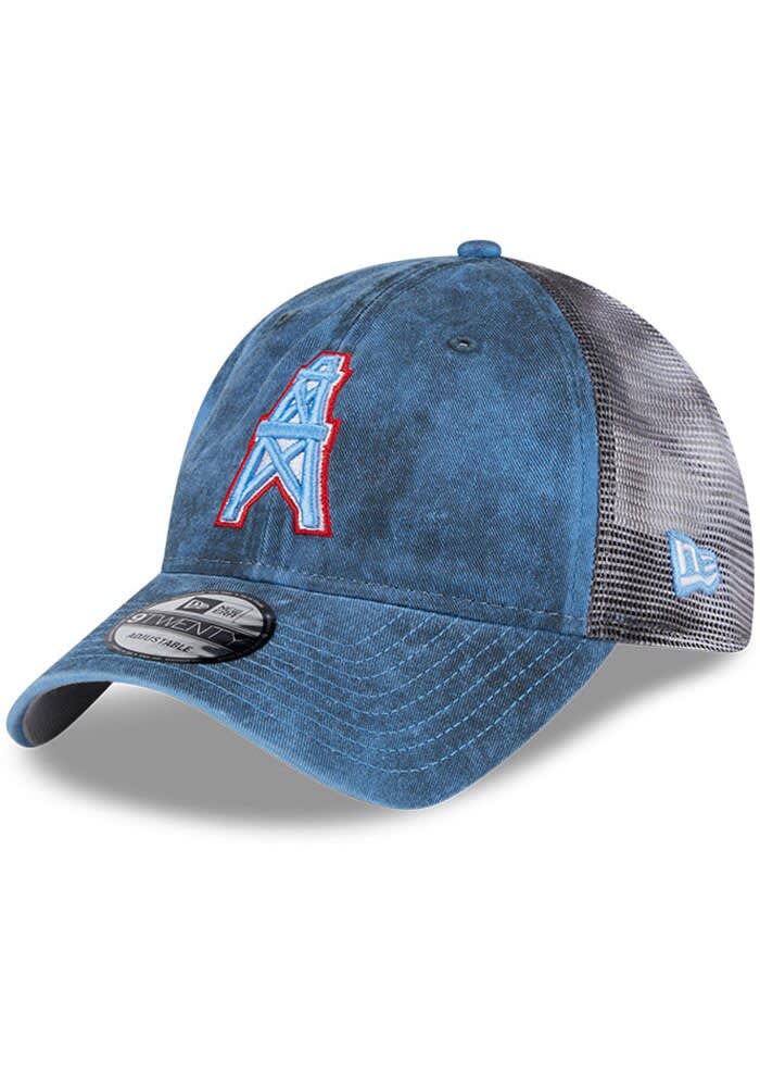 New Era Houston Oilers Team Slick 9TWENTY Adjustable Hat - LIGHT BLUE