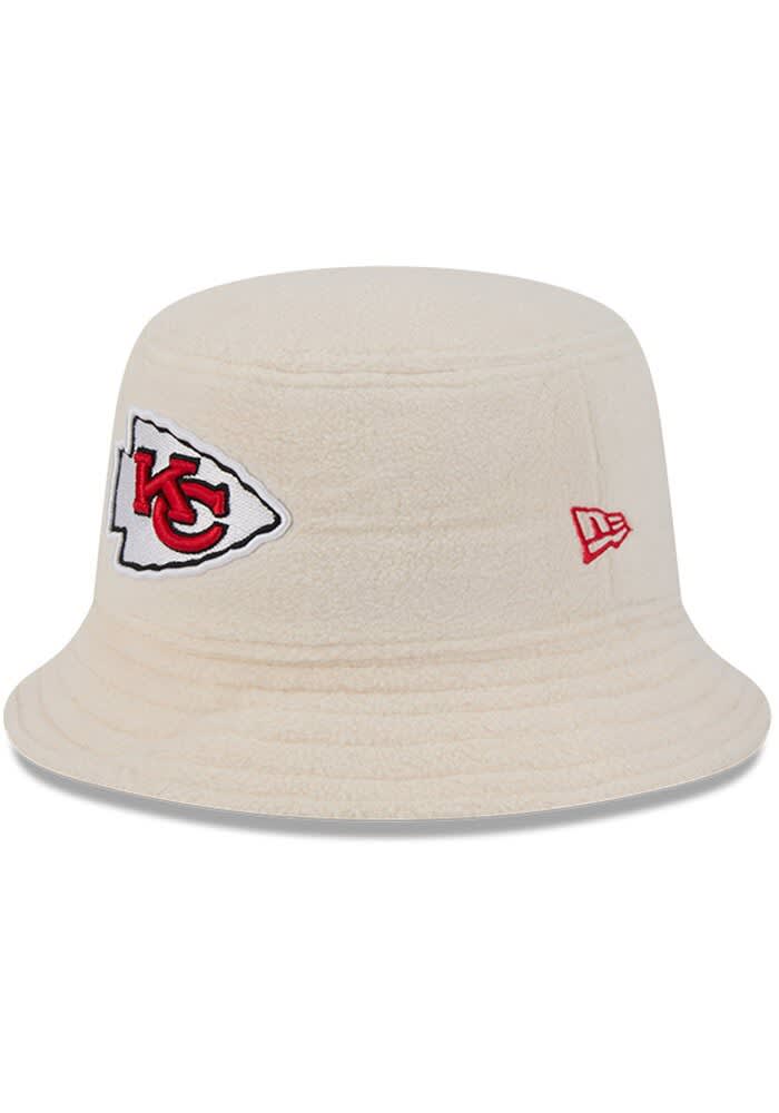New Era Kansas City Chiefs White Cozy Sherpa Bucket Hat - 59029348