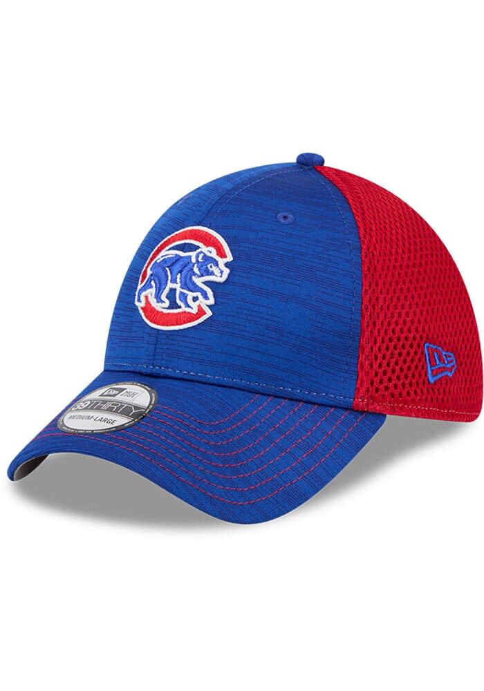 Chicago Cubs Mens 2T Tech Neo 39THIRTY BLUE New Era Flex Hat - 59029663