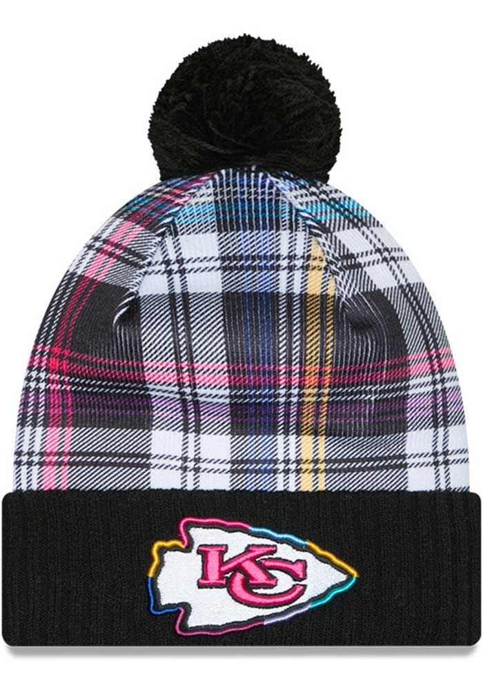 Kansas City Chiefs New Era BLACK 2024 Crucial Catch Sport Knit Hat ...