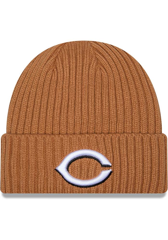 Cincinnati Reds New Era BROWN Color Pack OTC Logo Cuff Knit Hat - 59030171