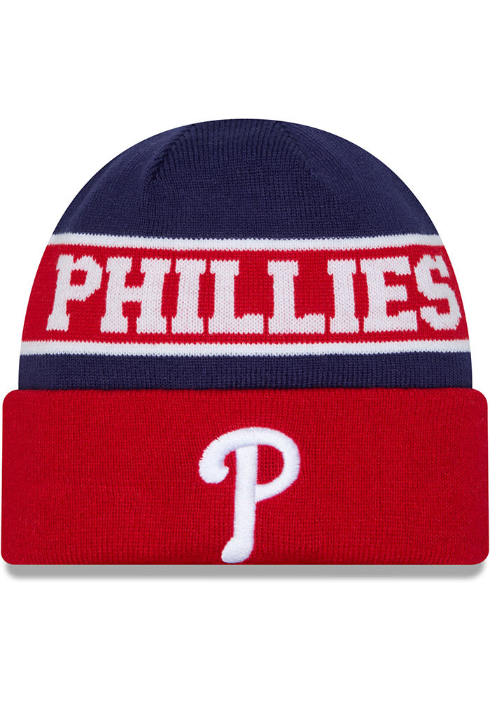 Philadelphia Phillies New Era Red Reverse Cuff Knit Hat - 59030191
