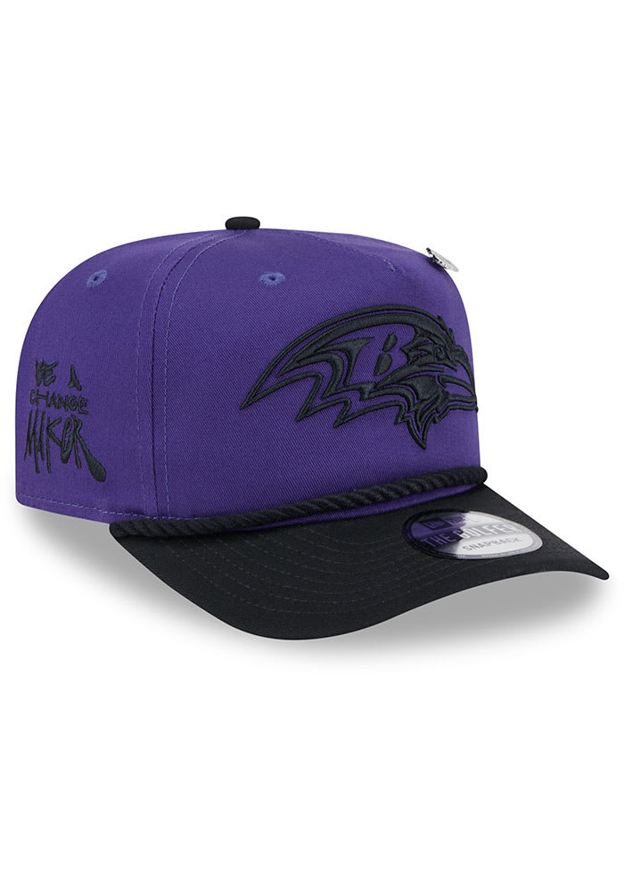 New Era Baltimore Ravens PURPLE 2024 Inspire Change 2T Golfer ...
