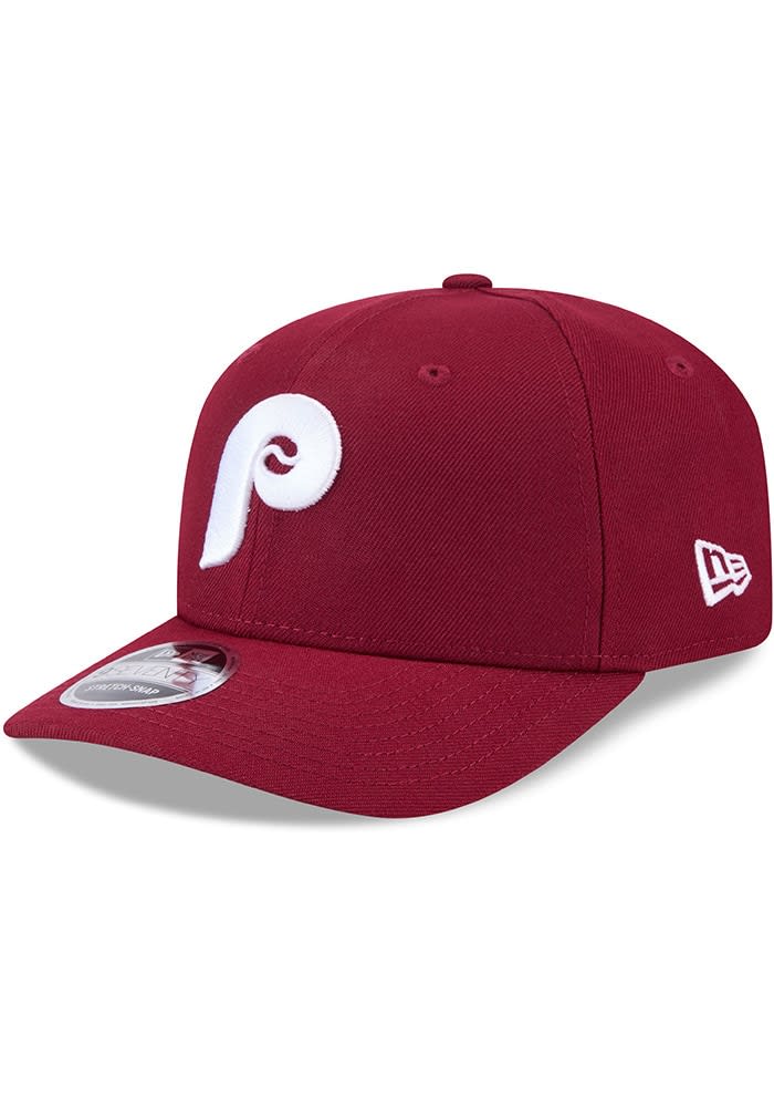New Era Philadelphia Phillies MAROON Stretch 9SEVENTY Adjustable Hat ...