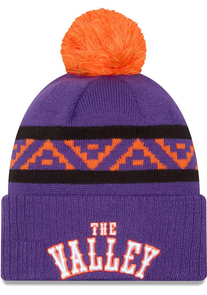 Phoenix Suns New Era PURPLE 2024 NBA City Edition Knit Design Knit Hat ...