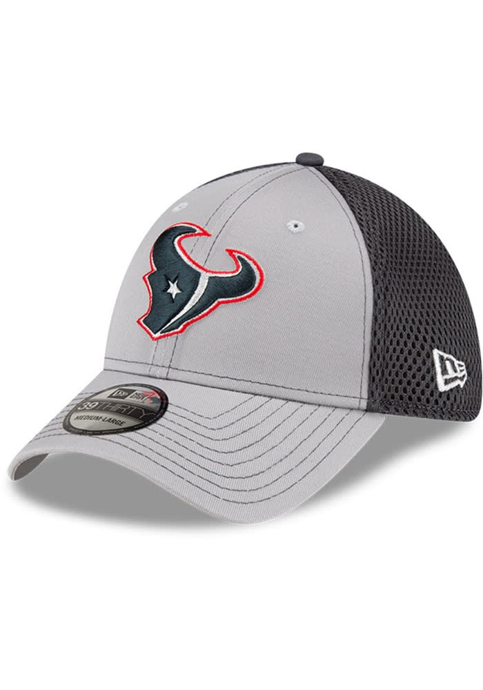 Houston Texans Mens Grayed Out Neo 39THIRTY GREY New Era Flex Hat ...