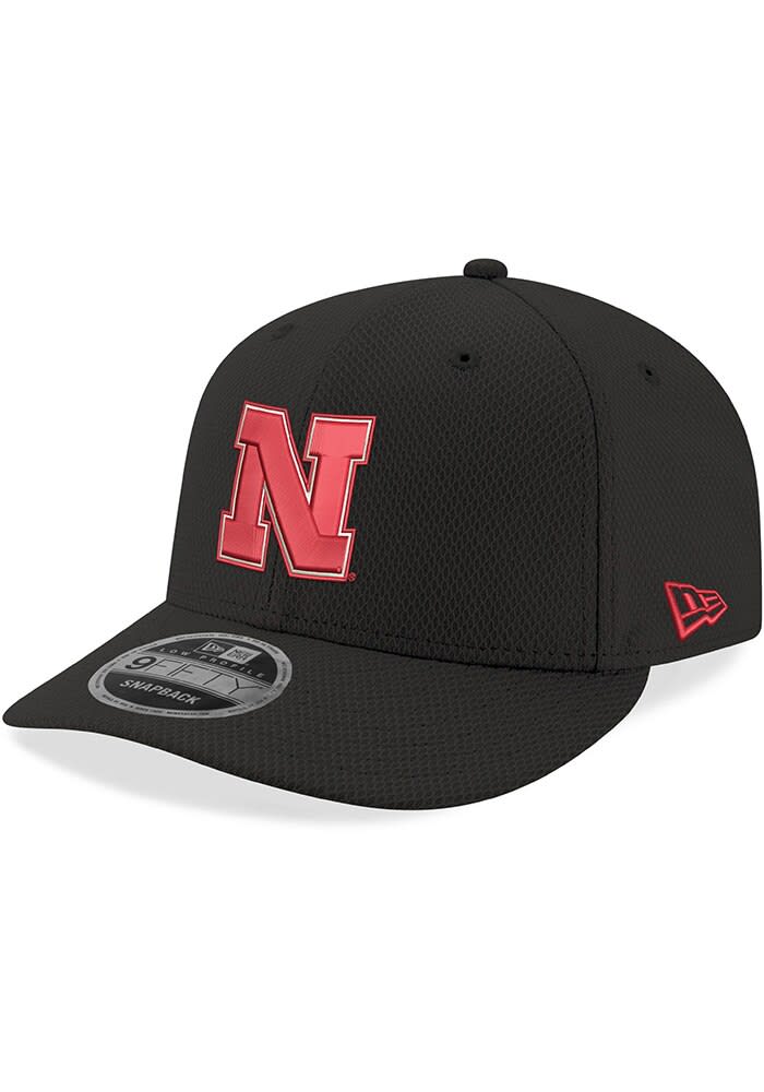 New Era Nebraska Cornhuskers BLACK Low Pro 9FIFTY Adjustable Hat - 59032033