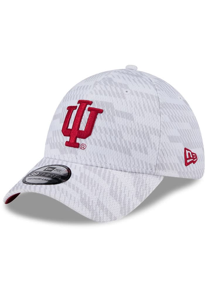 Indiana Hoosiers Mens Graded 39THIRTY White New Era Flex Hat - 59032721