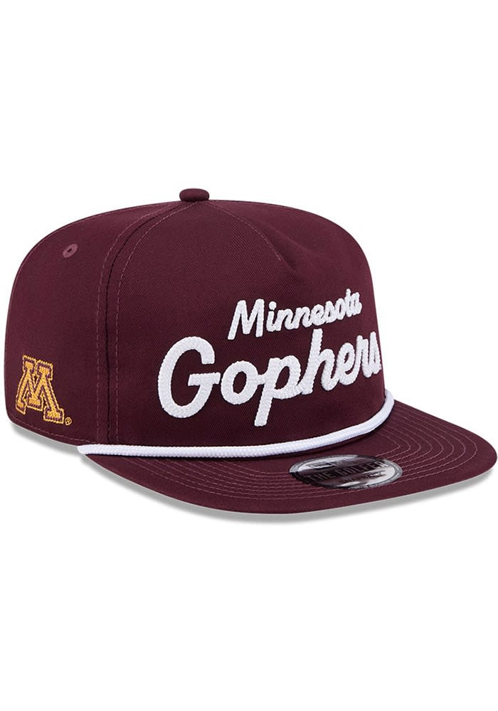Minnesota Golden Gophers New Era MAROON Team Text Golfer Mens Snapback ...